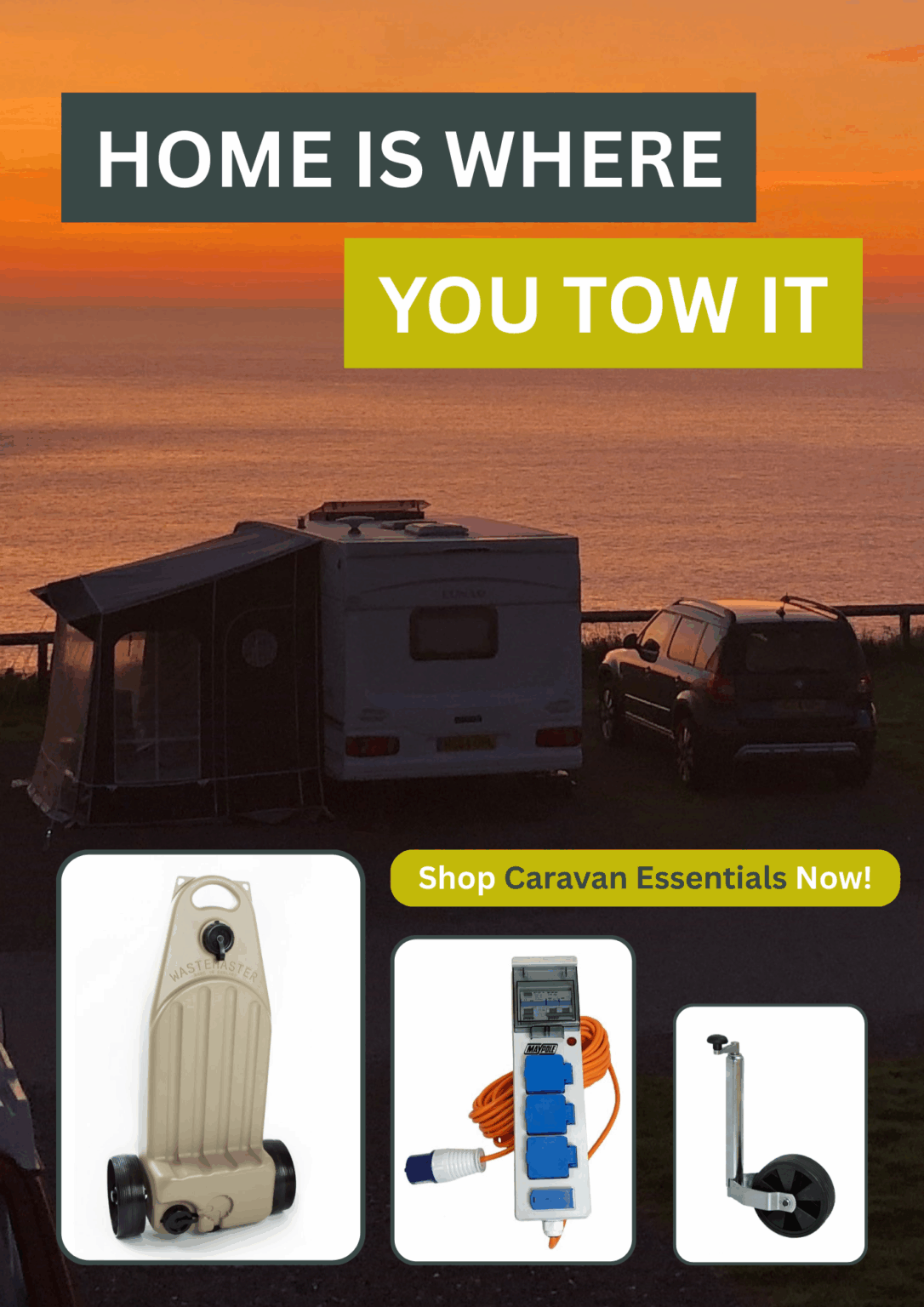 C-Line USB-A and USB-C Socket - Grey - Camper Select